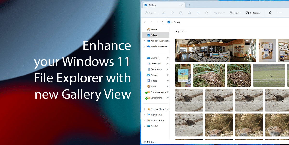 Cara Meningkatkan Windows 11 File Explorer dengan tampilan galeri baru ...