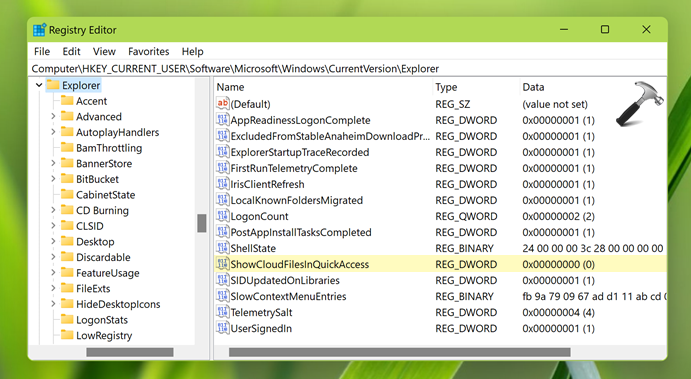 Tampilkan atau Sembunyikan File dari Office.com di Windows 11 File Explorer Home - โลกแห่งกี๊ก