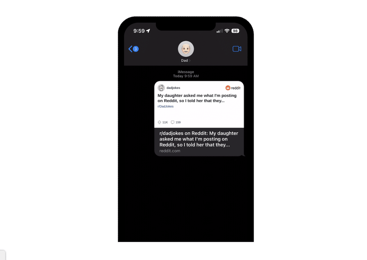 Reddit untuk iOS menambahkan dukungan untuk pratinjau di iMessage dan ...