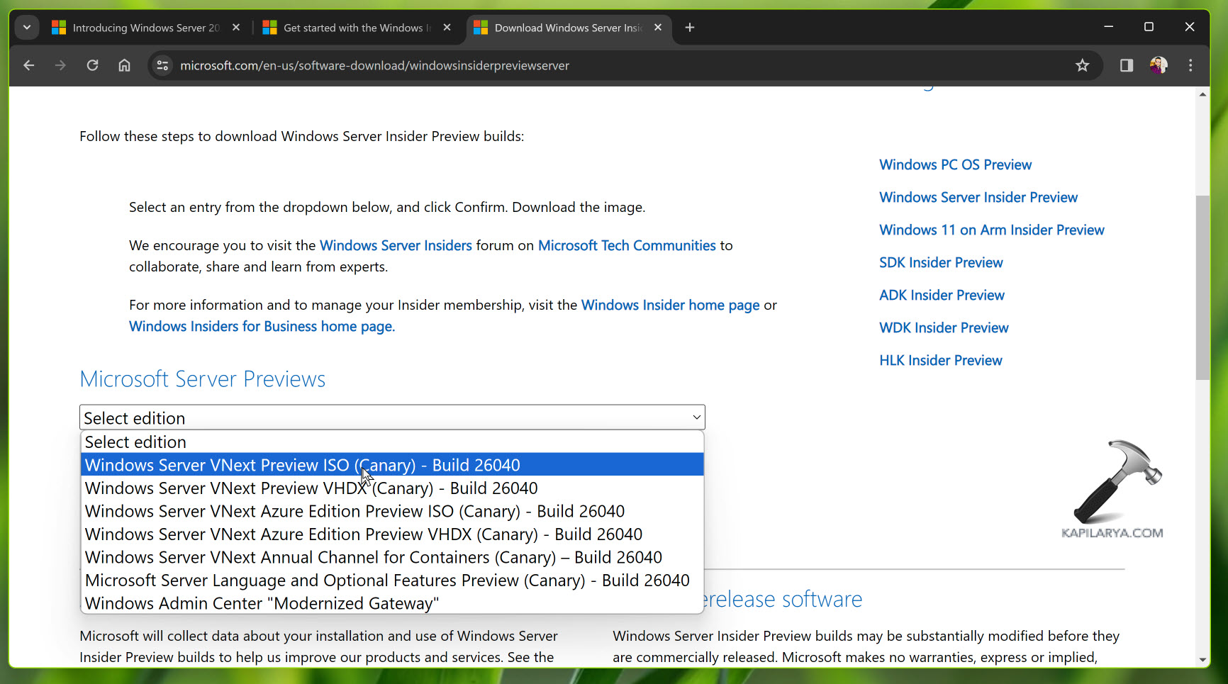 Cara mengunduh file Windows Server 2025 ISO - โลกแห่งกี๊ก