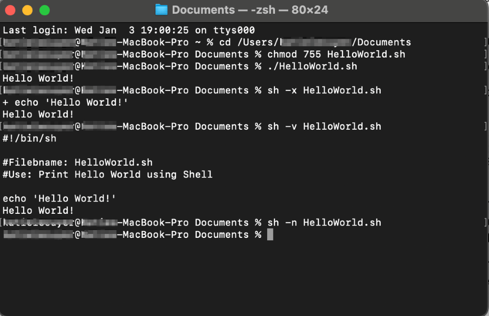 Cara menjalankan skrip shell atau .sh di terminal mac - โลกแห่งกี๊ก