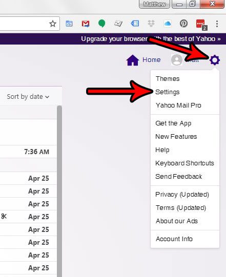วิธีสลับระหว่างโหมดที่โดดเด่นและโหมดพื้นฐานใน Yahoo Mail - โลกแห่งกี๊ก