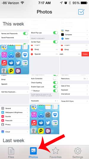 วิธีลบรูปภาพจากแอพ Dropbox iPhone - โลกแห่งกี๊ก