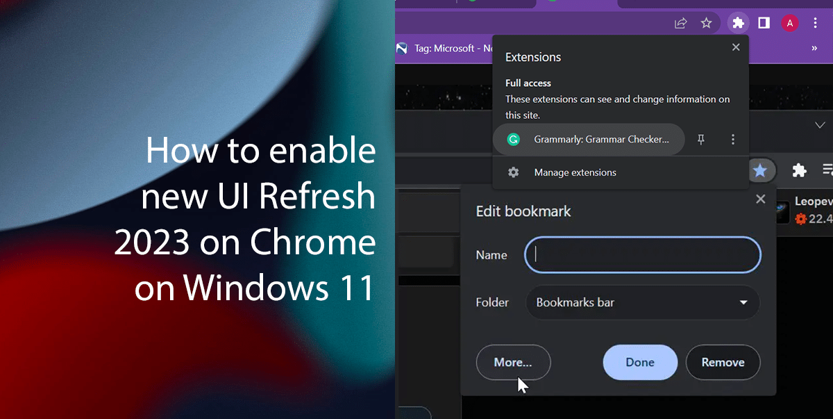 Cách bật UI Refresh 2023 mới trên Chrome trong Windows 11 - โลกแห่งกี๊ก